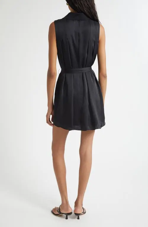 Ramy Brook Lina Sleeveless Belted Minidress - Black