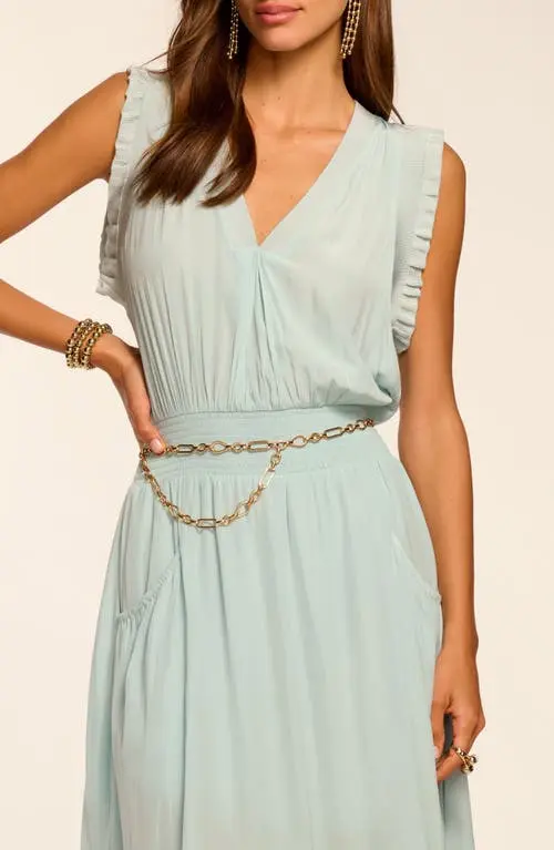 Ramy Brook Coco Sleeveless A-line Dress - Moonstone Blue