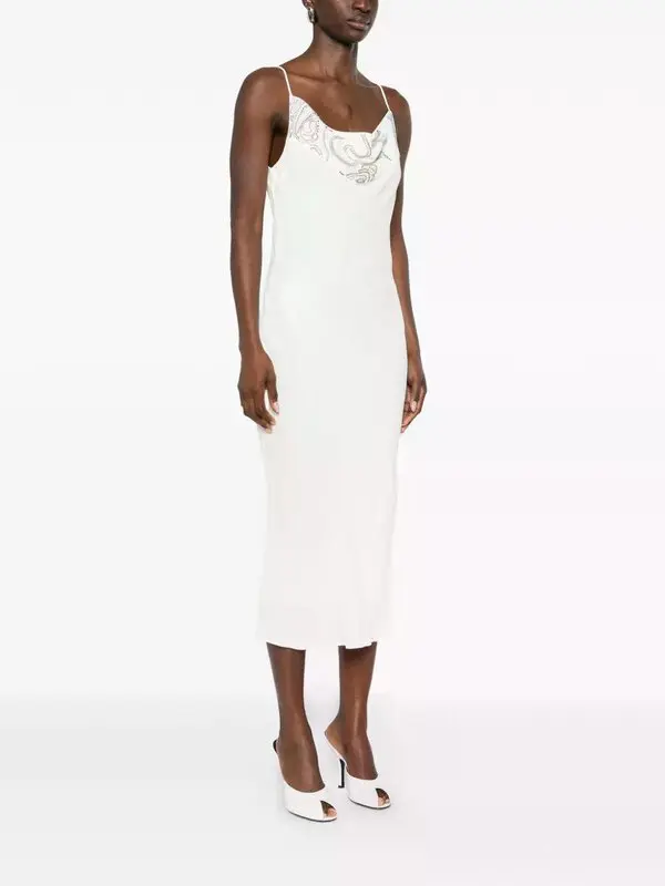 IRO PARIS Ophye Embellishment Slip Midi Dress