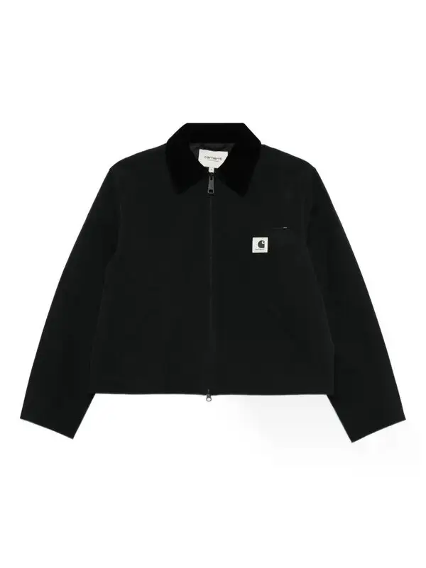 Carhartt Work In Progress Newkirk Summer Jacket With Velvet Collar - Black