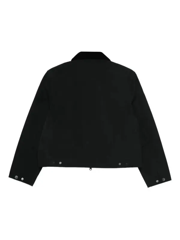 Carhartt Work In Progress Newkirk Summer Jacket With Velvet Collar - Black