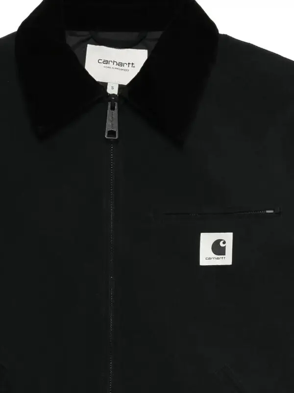 Carhartt Work In Progress Newkirk Summer Jacket With Velvet Collar - Black