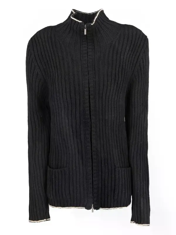Kenzo Ribbed Zip Cardigan