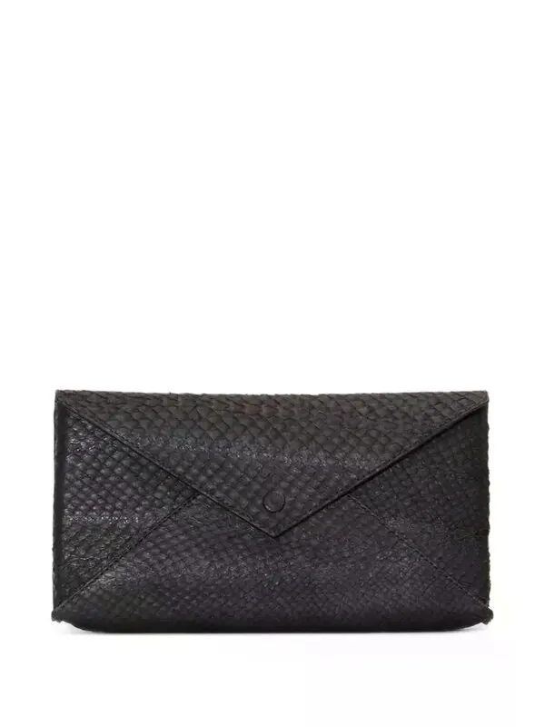 OSKLEN Snakeskin Effect Envelope Clutch