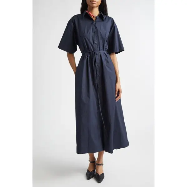 Plan C Oversized Cotton Shirtdress