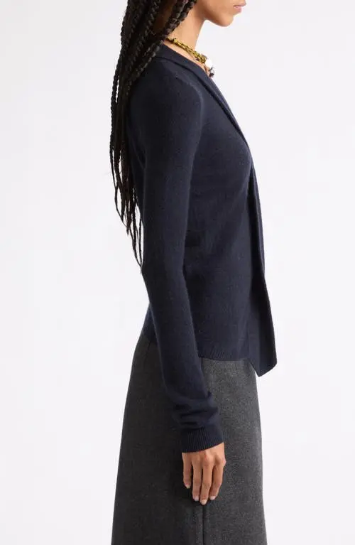 Plan C Shawl Collar Cashmere Cardigan - Navy