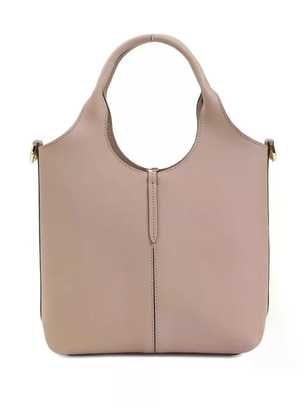 TOD'S Leather Tote Bag - Neutrals