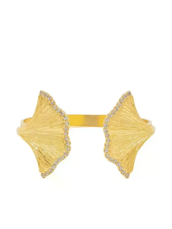 LYNYER Crystal-embellished Cuff Bracelet - Gold