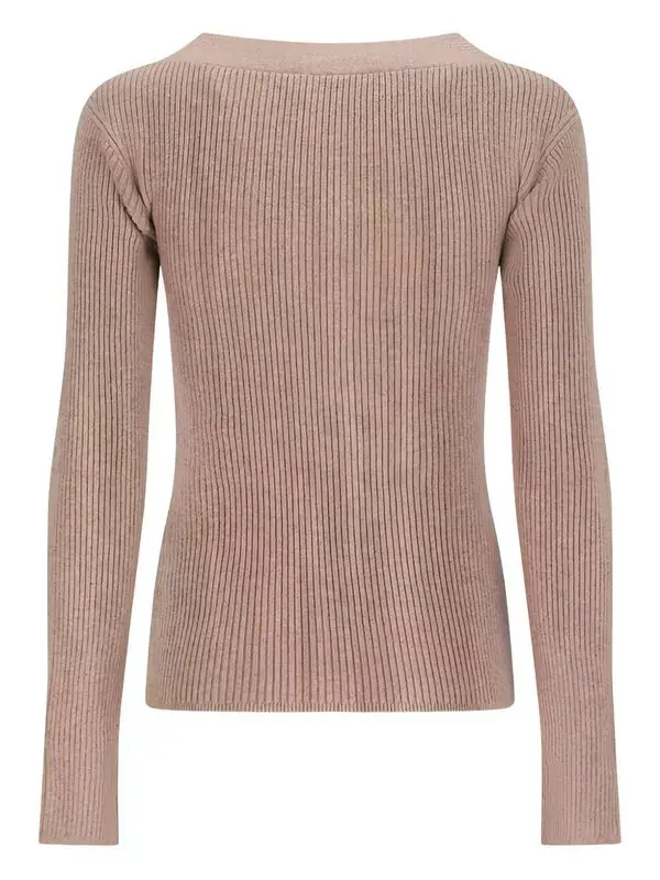 Max Mara Ribbed V-neck Cardigan
