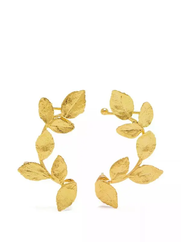 LYNYER Climber Leaf Earrings - Gold