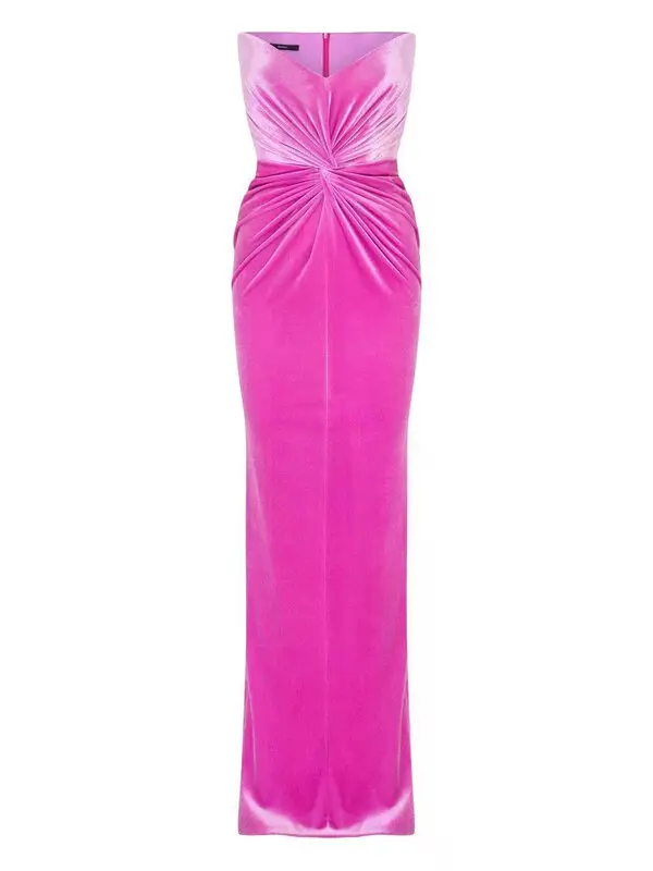 Alex Perry Strapless Twisted Gown