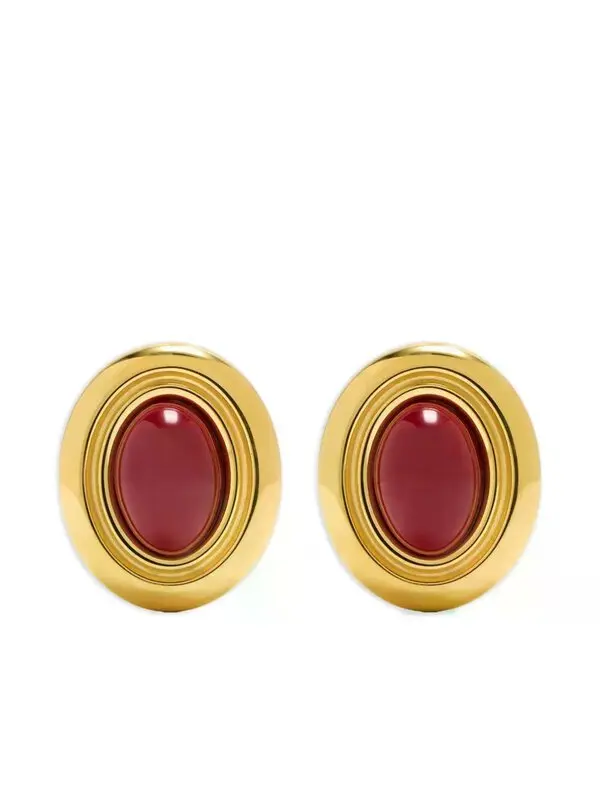 HEAVEN MAYHEM Prize Oval-shape Earrings - Gold