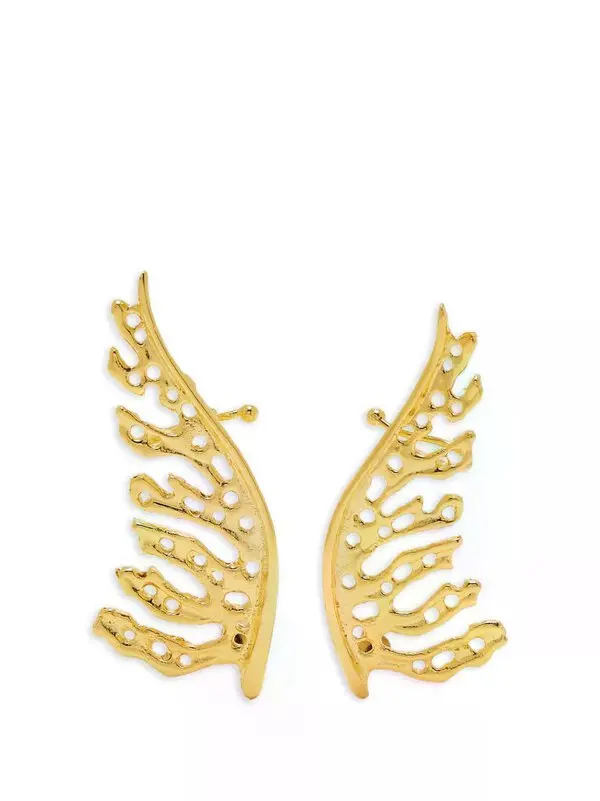 LYNYER Mystic Leaf Earrings - Gold