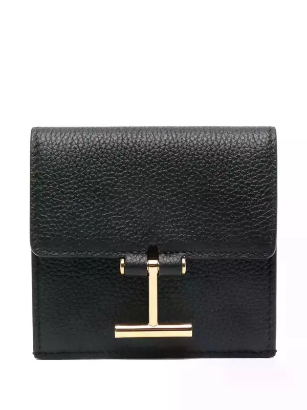 TOM FORD Logo-detail Snap-button Wallet - Black