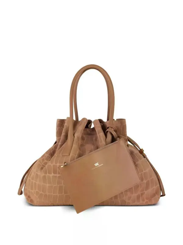 Elisabetta Franchi Crocodile-print Tote Bag