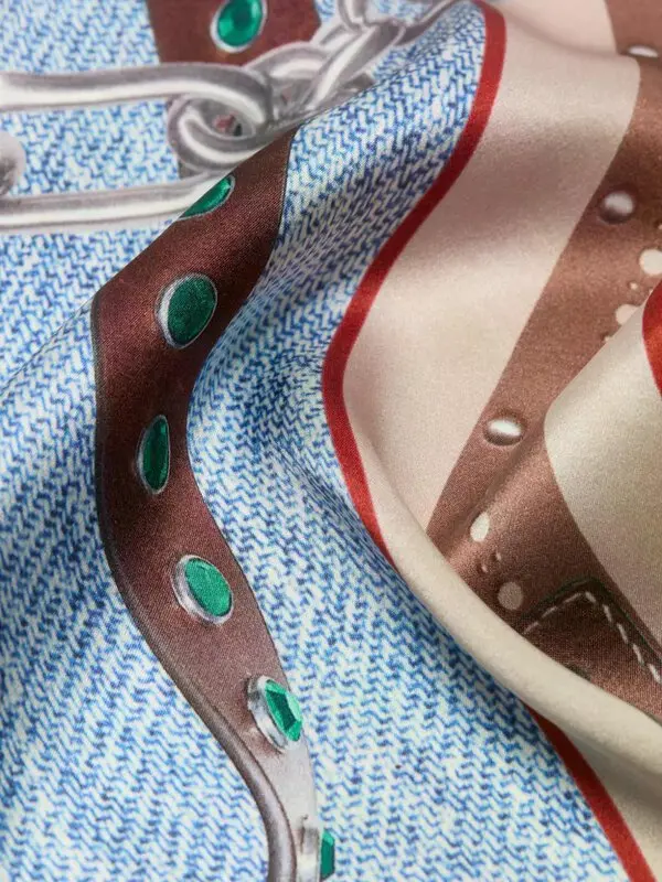 Acne Studios Chain-print Scarf