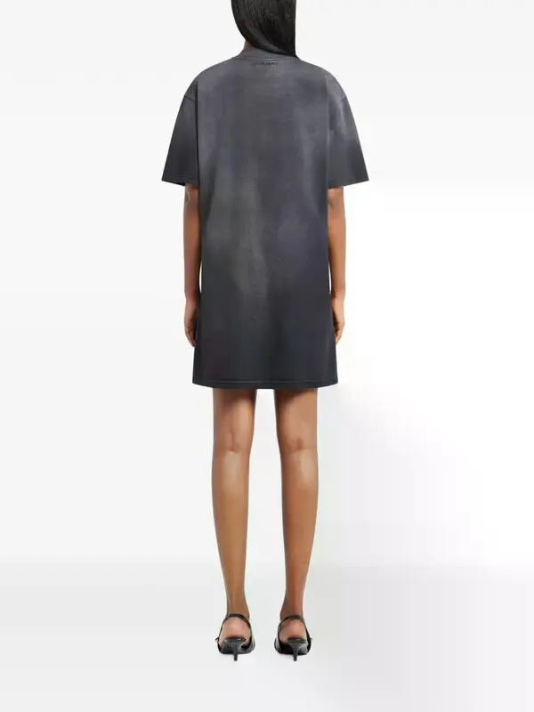 COURREGES T-shirt Mini Dress - Black