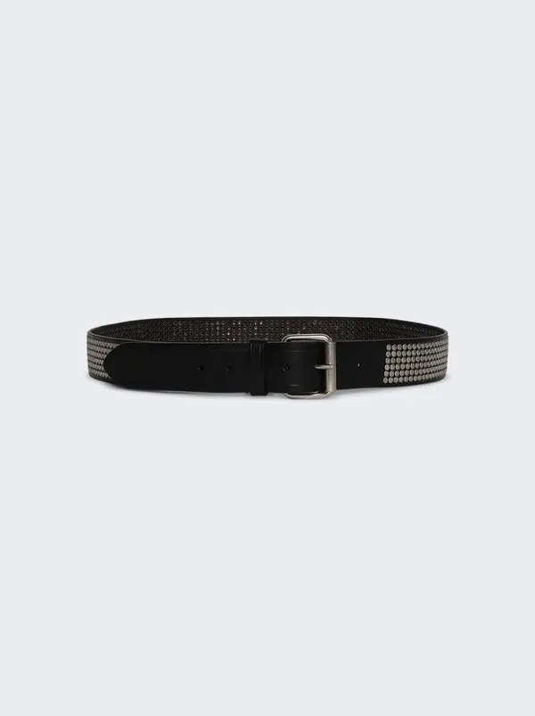 Dries Van Noten Leather Belt - Black