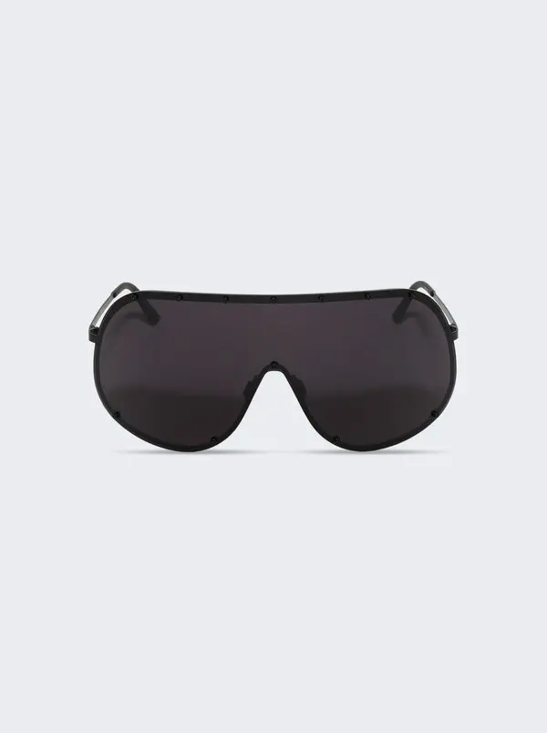 Rick Owens Shield Sunglasses - Black