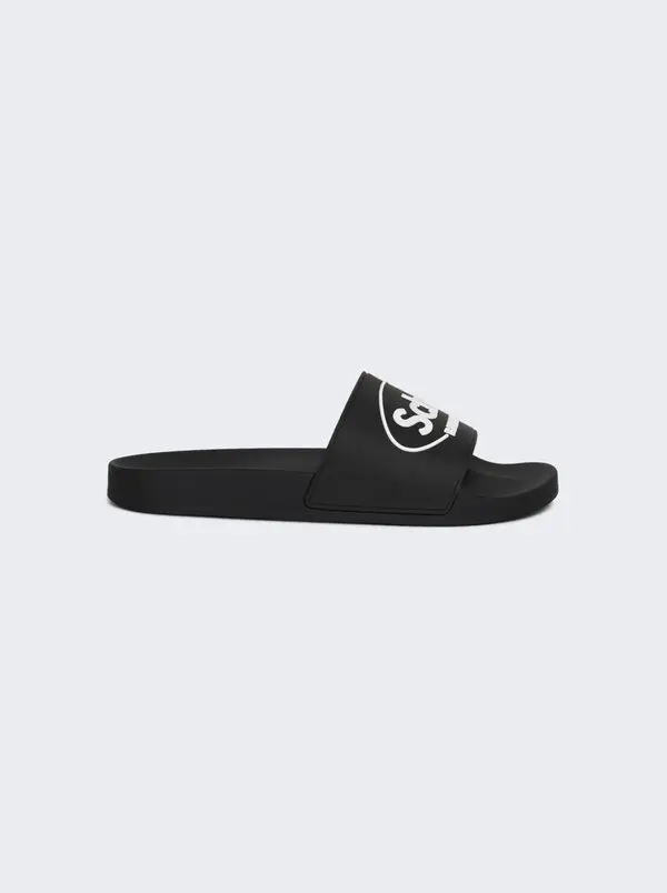 Balenciaga X Scholl Pool Slides - Black