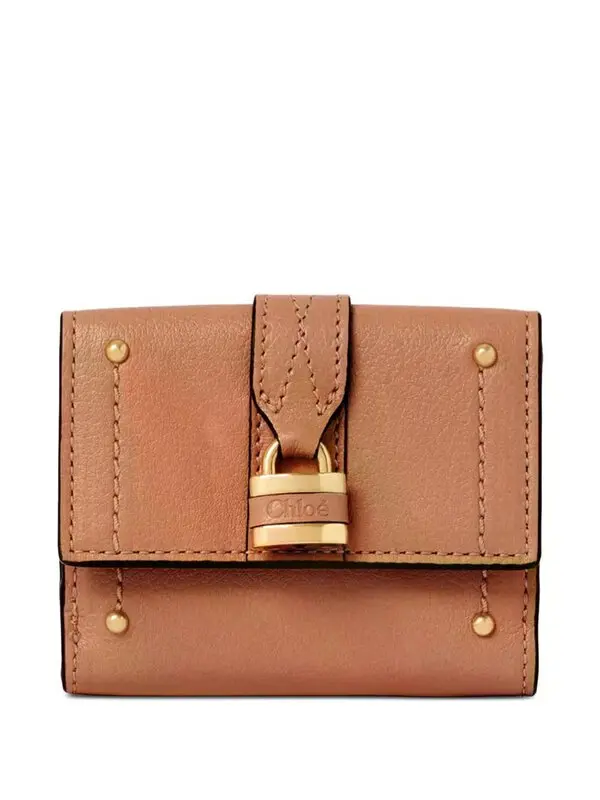 Chloé Padlock-detail Wallet - Neutrals