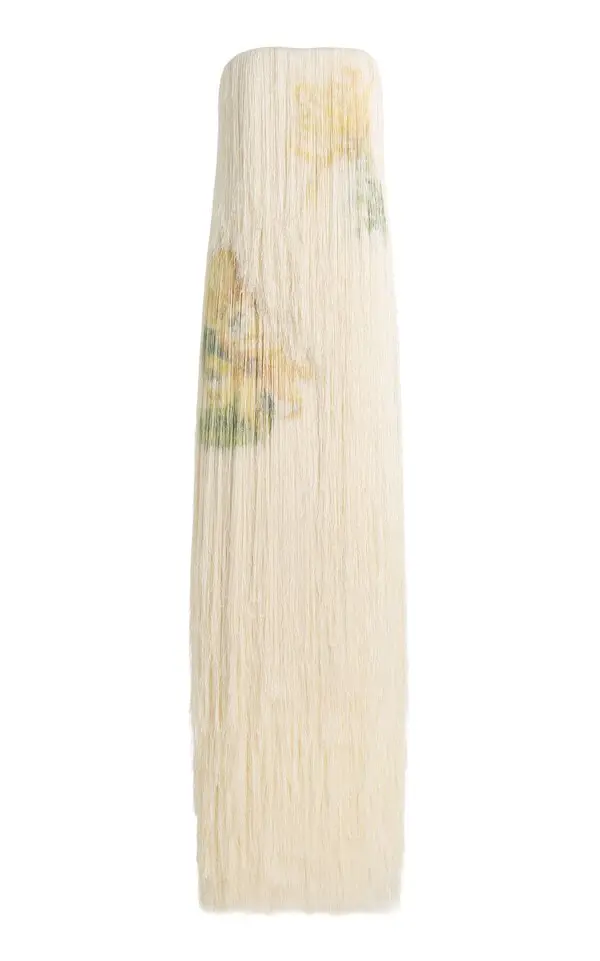 Oscar De La Renta Strapless Fringe Gown - Ivory