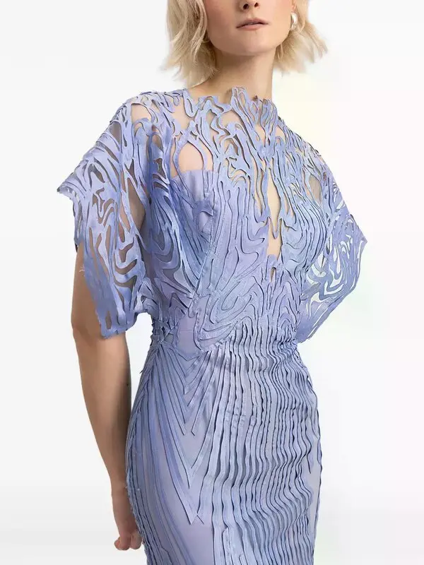 GEMY MAALOUF Structured Half-sleeves Dress