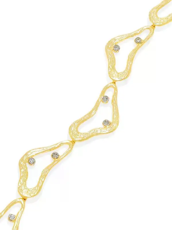 LYNYER Textured Embellished Necklace
