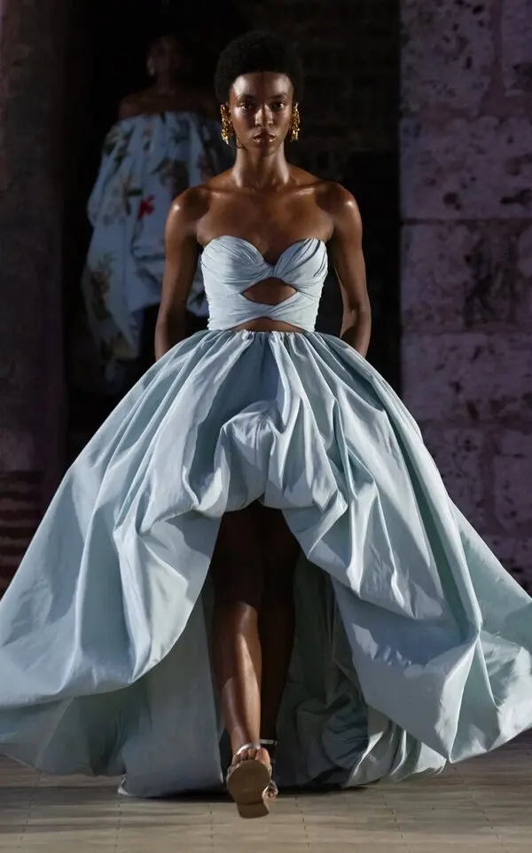 blue strapless high low dress Belle Strapless High-Low Hem Dress Navy