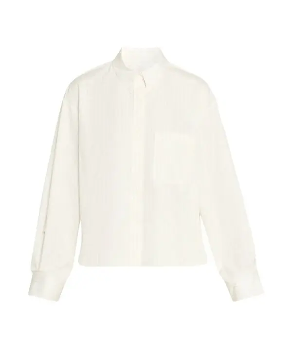 TWP J. D. Shirt In Mixed Pinstripe Superpop