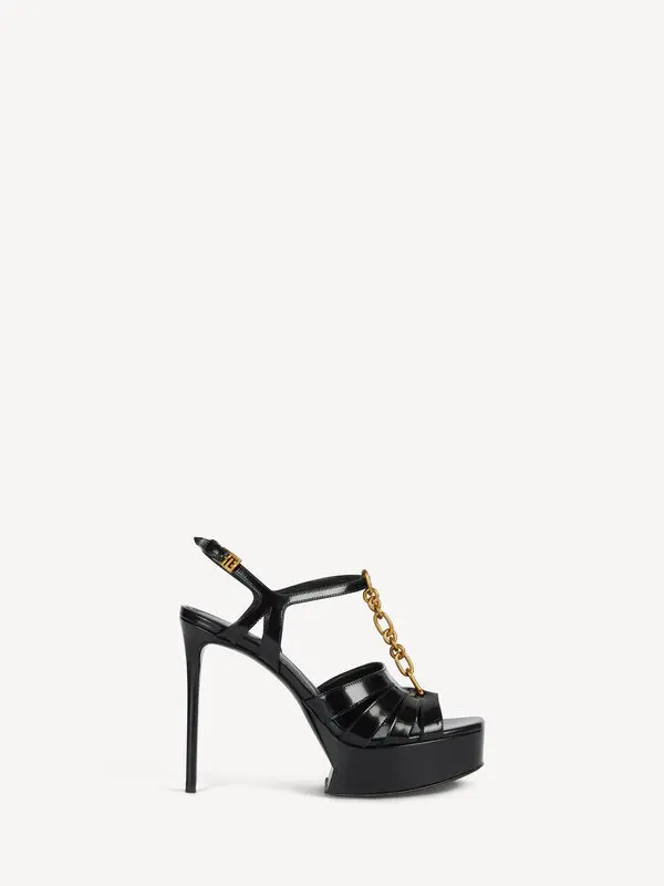 Balmain Sync Platform Sandals - Black