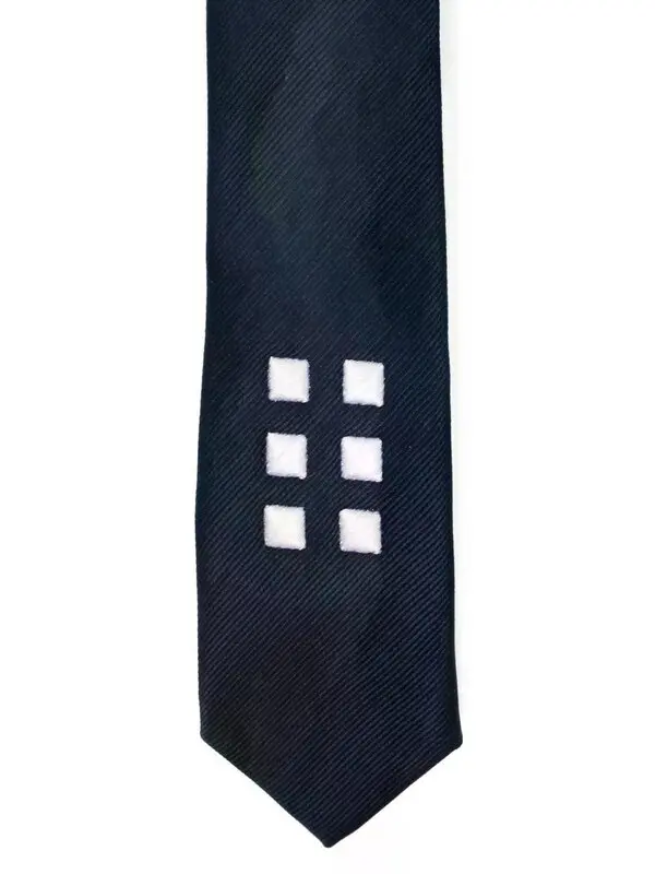 ROMEO HUNTE Blocks-embroidered Tie