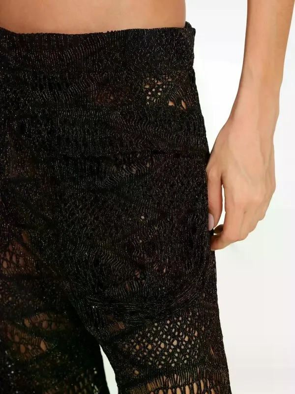 AMIR SLAMA Crochet Pocket Palazzo Pants