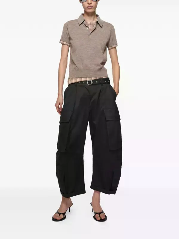 Acne Studios Melange Check Polo Shirt