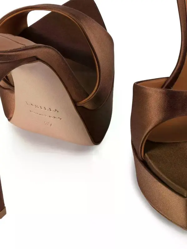LE SILLA Platform-heel Sandals - Brown