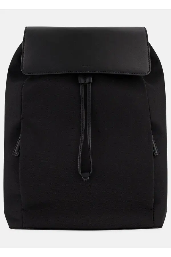 Vince Drayton Nylon Flap Backpack - Black