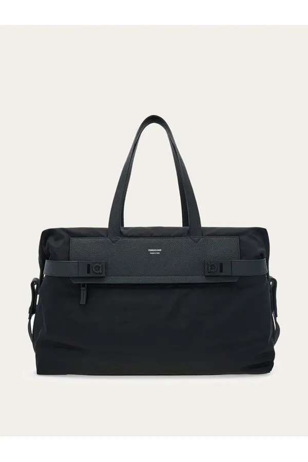 FERRAGAMO Hug Duffle Bag - Black