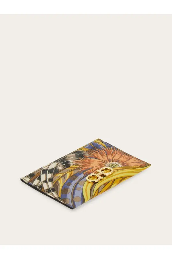 FERRAGAMO Gancini Credit Card Holder - Multicolor