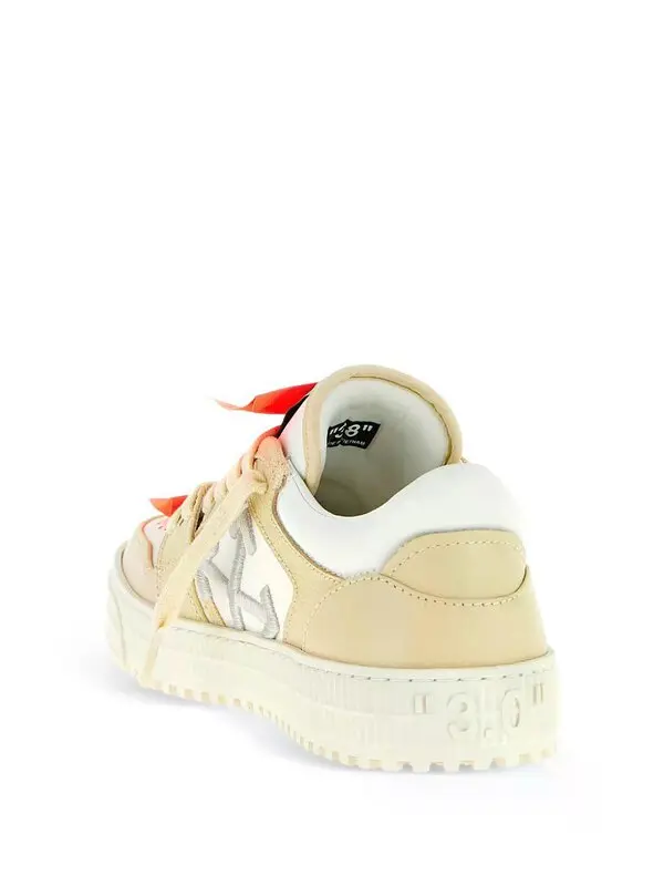 Off-White Two-tone Low Top Sneakers - Neutrals