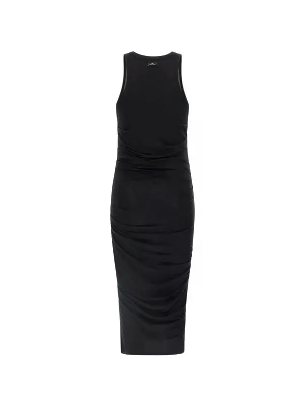 Elisabetta Franchi Lightweight Jersey Logo Midi Dress
