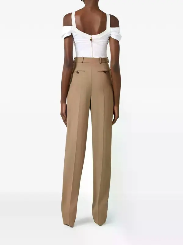 Elisabetta Franchi Gabardine Darts Trousers
