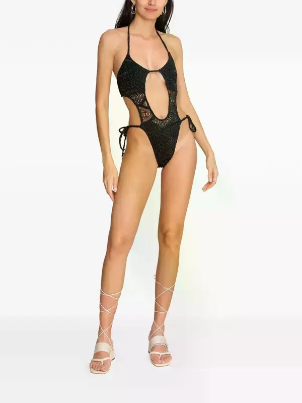 AMIR SLAMA Cut-out Tie Swimsuit
