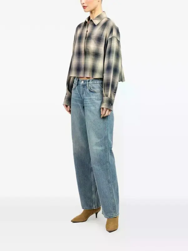Rag & Bone Plaid Cropped Shirt