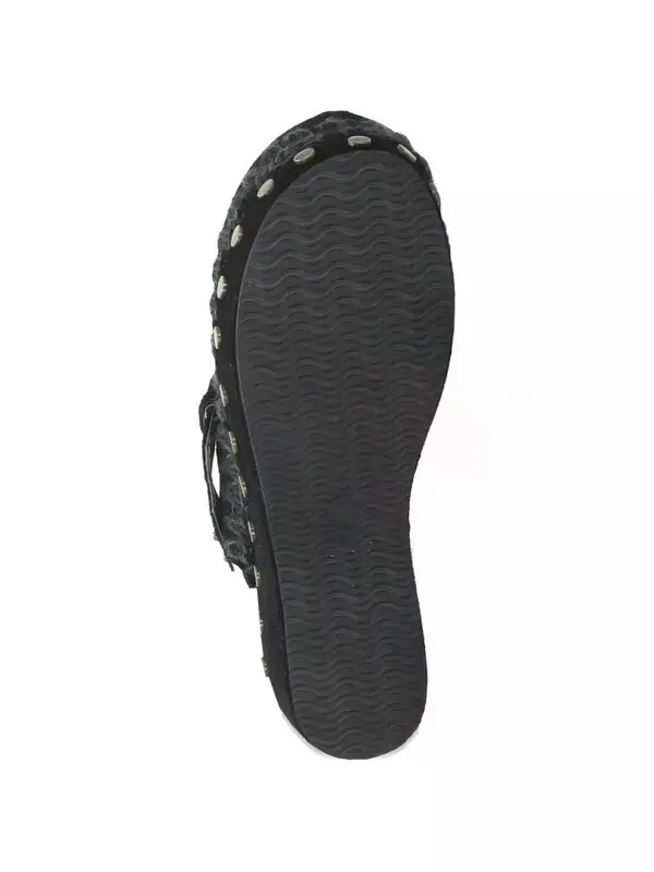 Mou Buckle-detail Leather Mules