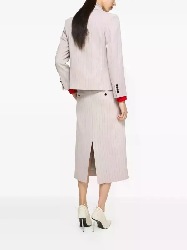 Acne Studios Pinstripe Midi Skirt
