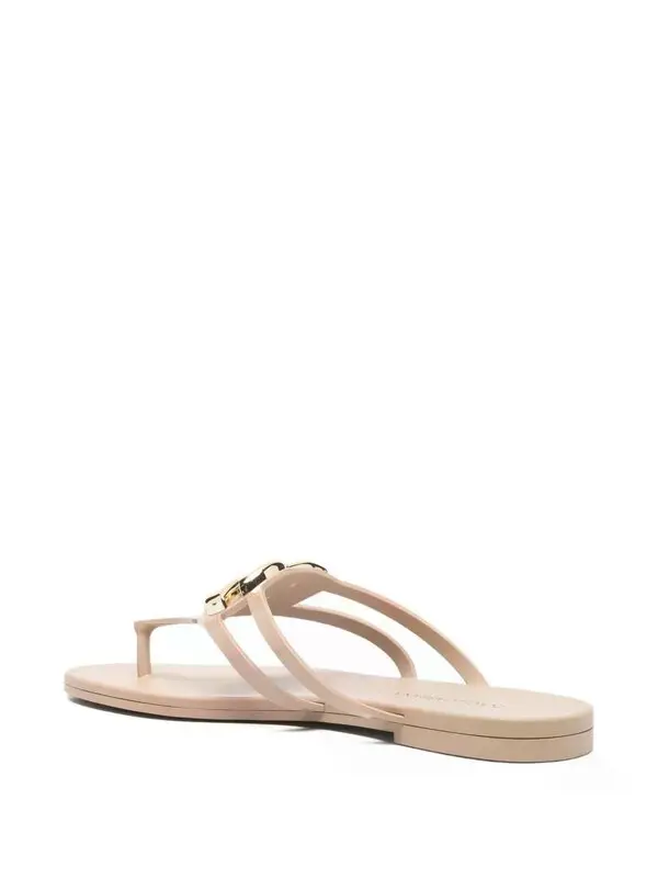 Dolce & Gabbana Lights Logo Sandals - Neutrals