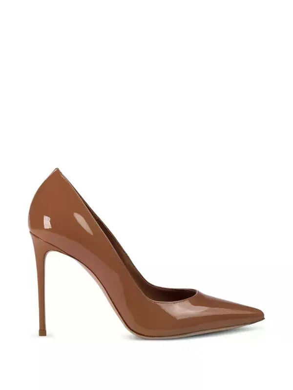 LE SILLA Eva Patent Leather Pumps - Brown