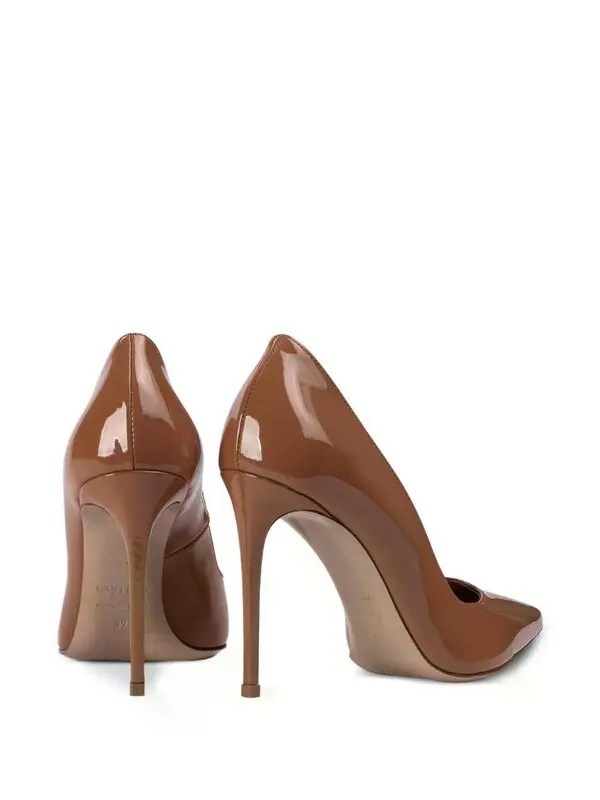LE SILLA Eva Patent Leather Pumps - Brown