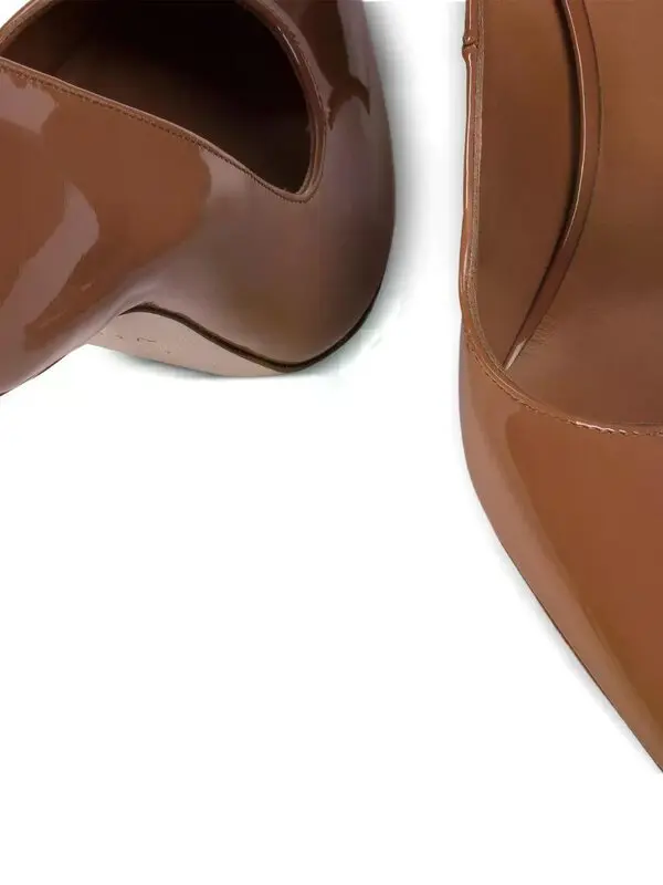 LE SILLA Eva Patent Leather Pumps - Brown