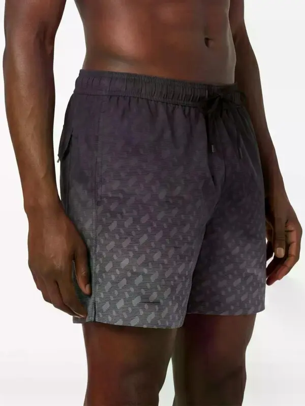 BOSS Monogram-pattern Swim Shorts